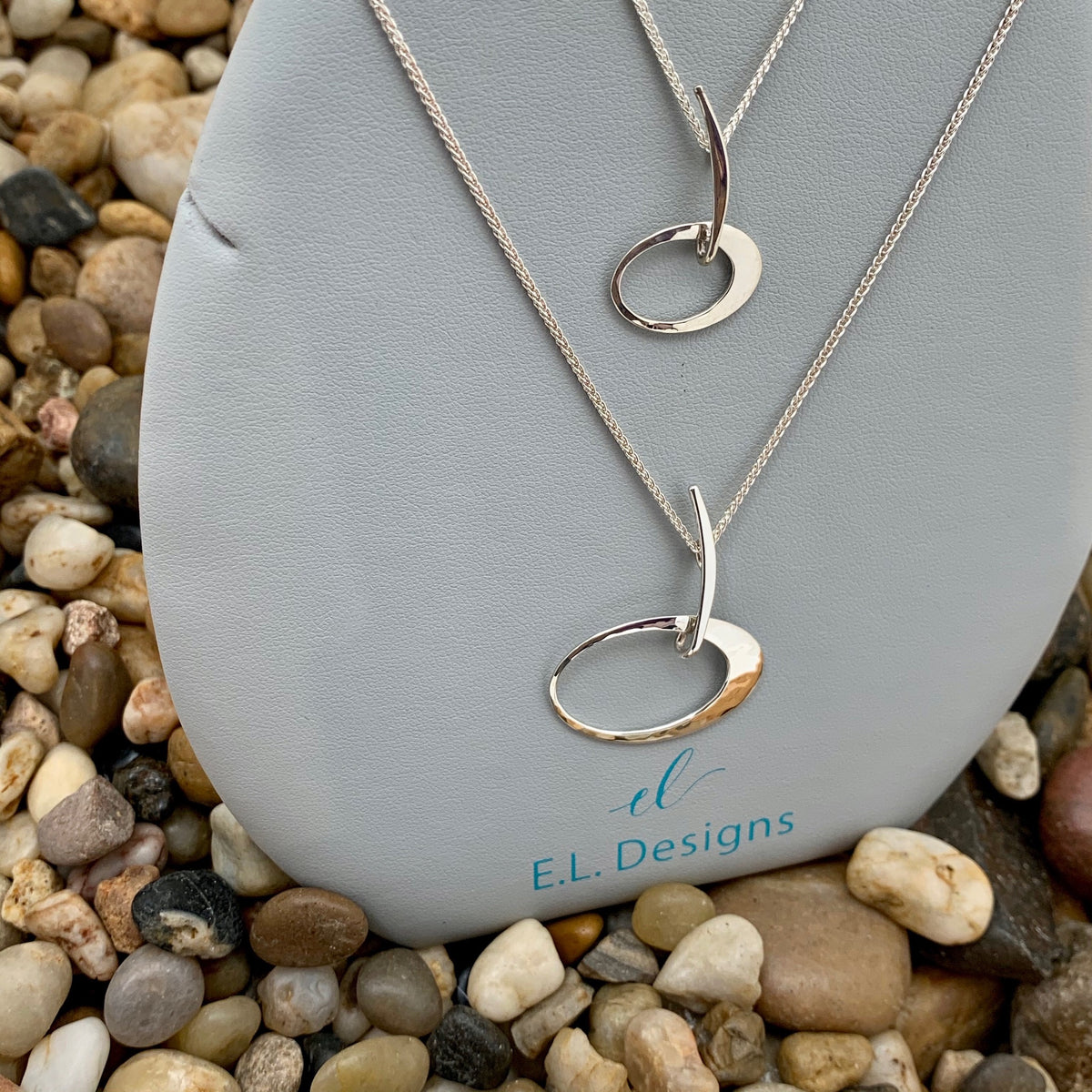 E. L. Designs Sterling Elliptical Necklace | Ed Levin Designer Jewelry ...
